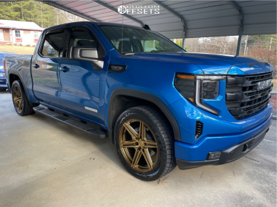 2022 GMC Sierra 1500 with 22x9.5 20 Vossen HF6-2 and 305/45R22 Goodyear ...