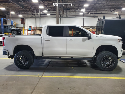 2020 Chevrolet Silverado 1500 with 22x12 -44 Fuel Rebel 6 and 35/12 ...