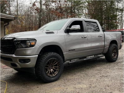 2020 Ram 1500 with 20x10 -18 Fuel Rebel 6 and 35/12.5R20 Kenda Klever R ...