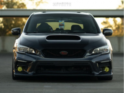 2015 Subaru WRX STI with 18x9.5 38 Enkei Rpf1 and 235/50R18 Hankook ...