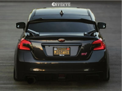 2015 Subaru WRX STI with 18x9.5 38 Enkei Rpf1 and 235/50R18 Hankook ...