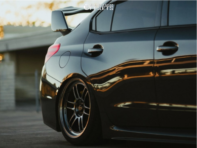 2015 Subaru WRX STI with 18x9.5 38 Enkei Rpf1 and 235/50R18 Hankook ...