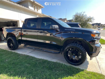 2020 Chevrolet Silverado 1500 Wheel Offset Aggressive > 1" Outside ...