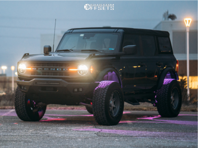 2021 Ford Bronco Wheel Offset Aggressive > 1" Outside Fender Suspension ...