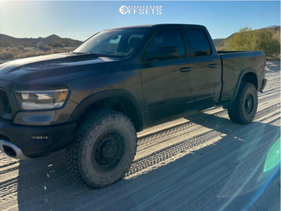 2019 Ram 1500 with 18x9.5 -18 Black Rhino Abrams and 35/12.5R18 ...