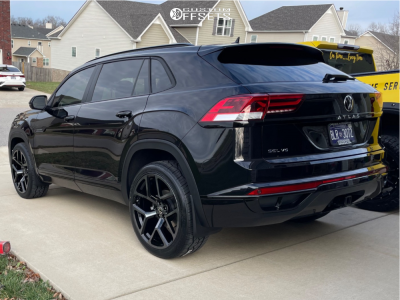 2023 Volkswagen Atlas Cross Sport with 22x10 30 Neuspeed Rse103 and 275 ...