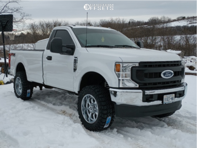 2022 Ford F-250 Super Duty Wheel Offset Aggressive > 1" Outside Fender Leveling Kit | 2512780 ...