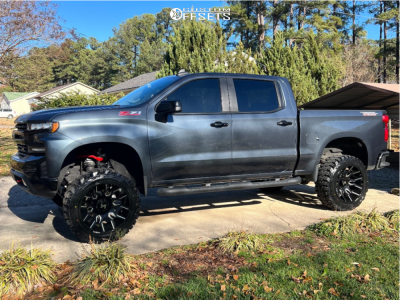 2021 Chevrolet Silverado 1500 with 22x12 -51 ARKON OFF-ROAD Roosevelt ...