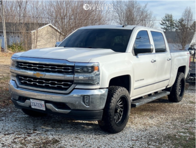 2018 Chevrolet Silverado 1500 Wheel Offset Aggressive > 1" Outside ...