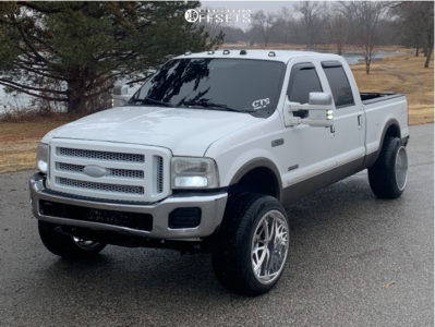 2005 Ford F-250 Super Duty with 22x14 -76 KG1 Forged Veteran and 305 ...
