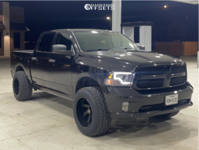 2018 Ram 1500 with 20x12 -51 ARKON OFF-ROAD Lincoln and 305/55R20 Nitto ...