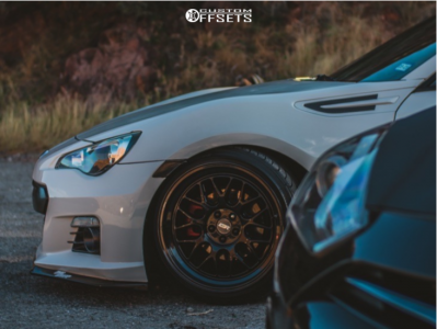 2015 Subaru BRZ with 18x9.5 15 ESR Cr1 and 235/35R18 Nitto Neo Gen and ...
