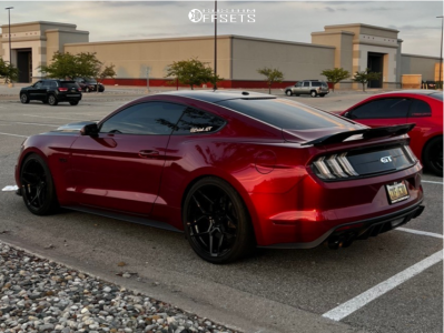 2015 Ford Mustang with 20x10 40 Rohana Rfx11 and 285/30R20 Nitto Nt555r ...