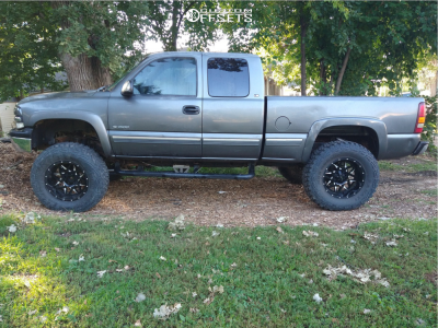 2000 Chevrolet Silverado 1500 with 20x10 -40 HD Offroad Caliber and 39/ ...