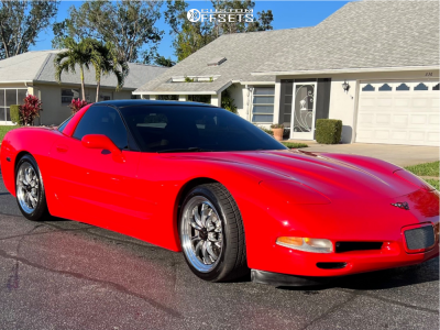 2000 Chevrolet Corvette with 18x10.5 64 Weld Racing Belmont and 265 ...