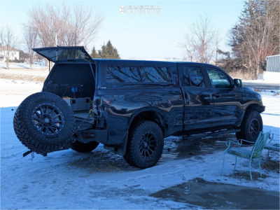 2010 Toyota Tundra with 18x9 25 Icon Alloys Compression and 35/12.5R18 ...