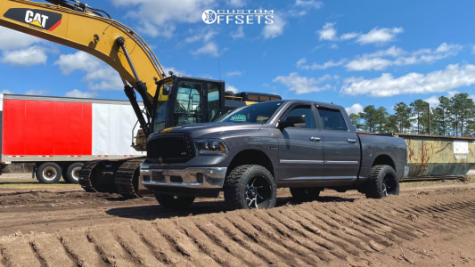 2015 Ram 1500 with 20x12 -51 Vision Prowler and 33/12.5R20 Kanati Mud ...