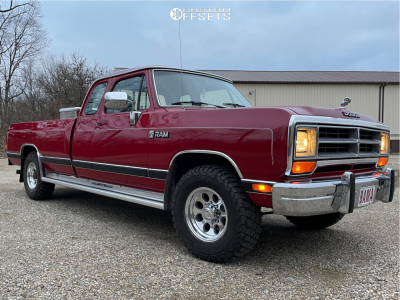 1990 Dodge D250 with 16x8 -5 Alloy Ion Style 171 and 265/75R16 ...