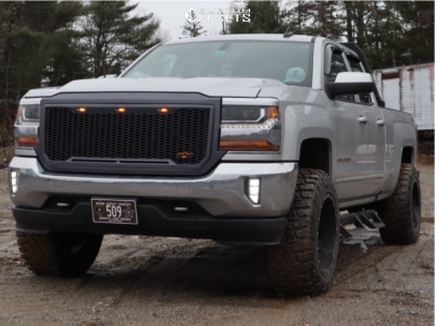 2016 Chevrolet Silverado 1500 with 20x12 -44 Fuel Maverick and 35/12 ...