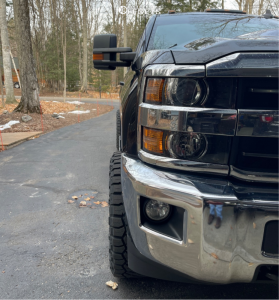 2018 Chevrolet Silverado 3500 HD with 18x9 -12 Raceline Split and 33/12.5R18 Nitto Ridge ...