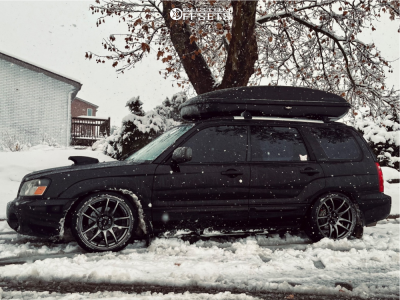 2004 Subaru Forester with 18x8.5 35 Vors Tr4 and 235/35R18 Nitto Neo ...