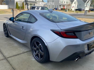 2022 Toyota GR86 with 18x8.5 45 Enkei T6r and 235/40R18 Continental Extremecontact Dws06 Plus ...