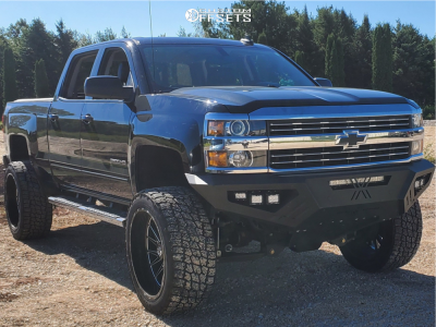 2017 Chevrolet Silverado 2500 HD with 24x12 -44 TIS 547BM and 325/45R24 ...