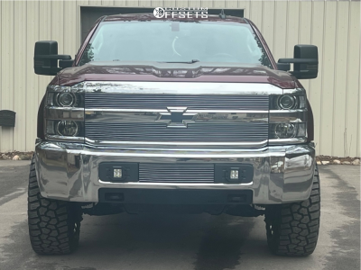 2017 Chevrolet Silverado 3500 HD with 20x10 -19 Hostile Omega and 35/12 ...
