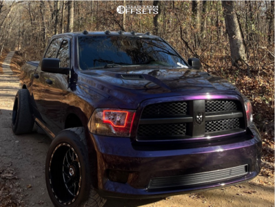 2012 Ram 1500 with 20x12 -44 TIS 544bm and 305/50R20 Nitto Nt420s and ...