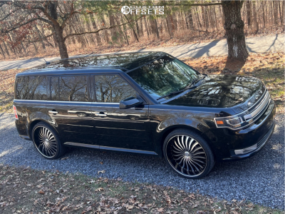 2015 Ford Flex with 24x9 30 Elure 33 and 255/30R24 Road One Cavalry Uhp ...