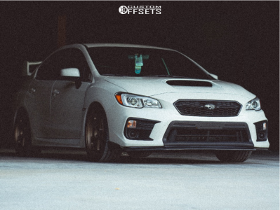 2021 Subaru WRX with 18x9.5 35 AVID1 Av42 and 245/45R18 Road Hugger Gt ...