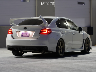 2021 Subaru WRX with 18x9.5 35 AVID1 Av42 and 245/45R18 Road Hugger Gt ...