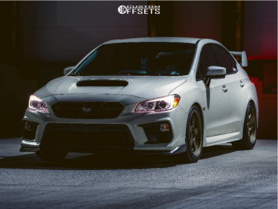 2021 Subaru WRX with 18x9.5 35 AVID1 Av42 and 245/45R18 Road Hugger Gt ...