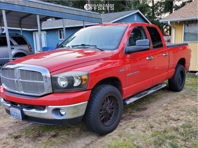 2007 Dodge Ram 1500 with 20x10 -25 Mayhem Warrior and 275/60R20 ...