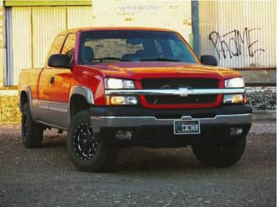 2003 Chevrolet Silverado 1500 with 16x8 1 Fuel Boost and 265/75R16 ...