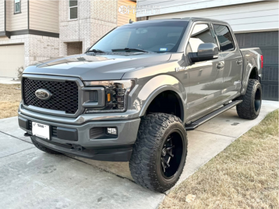 2018 Ford F-150 with 20x12 -44 Hostile Rage and 35/12.5R20 Milestar Patagonia M/t-02 and ...