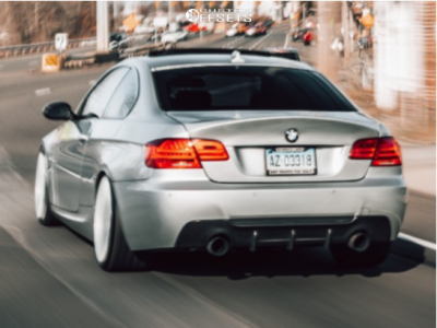 2009 BMW 335i with 19x9.5 22 Forgestar F14 and 235/35R19 Michelin Pilot ...