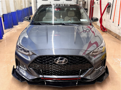 2020 Hyundai Veloster with 18x9.5 22 ESR Sr07 and 245/40R18 Vercelli ...