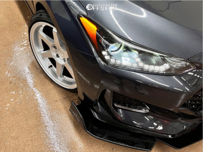 2020 Hyundai Veloster with 18x9.5 22 ESR Sr07 and 245/40R18 Vercelli ...