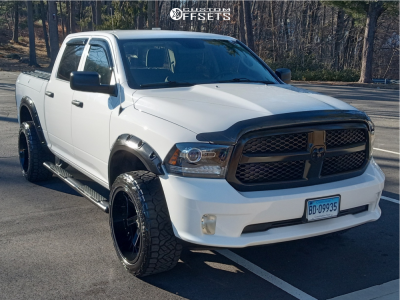 2018 Ram 1500 with 22x12 -51 ARKON OFF-ROAD Lincoln and 33/12.5R22 ...