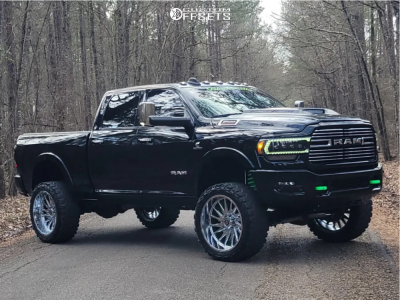 2021 Ram 2500 with 24x12 -44 TIS 547c and 37/13.5R24 Gladiator Xcomp Mt ...