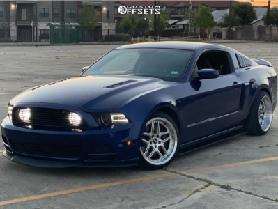 2013 Ford Mustang with 18x9.5 35 ESR Cs15 and 255/35R18 Achilles ATR ...