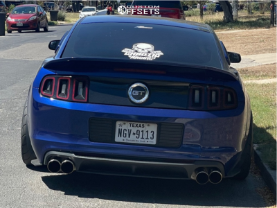 2013 Ford Mustang with 18x9.5 35 ESR Cs15 and 255/35R18 Achilles ATR ...