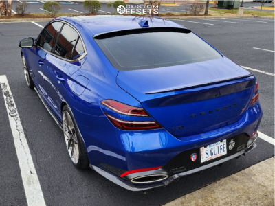 2022 Genesis G70 with 20x9 30 BC Forged Hcs21s and 245/35R20 Michelin ...