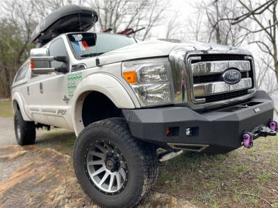 2015 Ford F-250 Super Duty Wheel Offset Aggressive > 1" Outside Fender ...