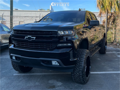 2019 Chevrolet Silverado 1500 with 22x12 -44 TIS 547bm and 35/12.5R22 ...