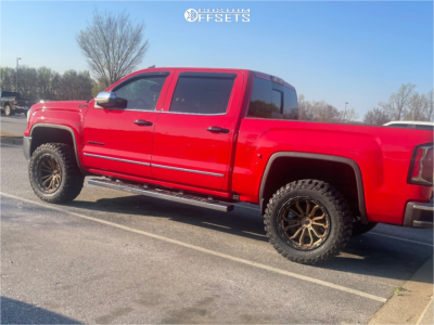 2018 GMC Sierra 1500 with 20x10 -25 Vision Korupt and 305/55R20 Cooper ...
