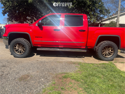 2018 GMC Sierra 1500 with 20x10 -25 Vision Korupt and 305/55R20 Cooper ...