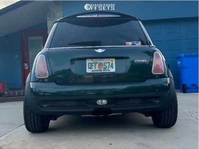 2004 Mini Cooper with 17x8 35 AVID1 Av6 and 205/45R17 Firestone ...