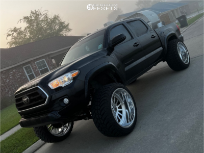 2020 Toyota Tacoma with 24x14 -76 KG1 Forged Rays and 35/13.5R24 AMP ...